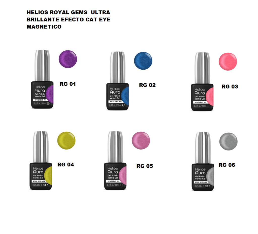 HELIOS Esmalte Magnetico Cat eye - Royal Gems RG - Beautystore Chile
